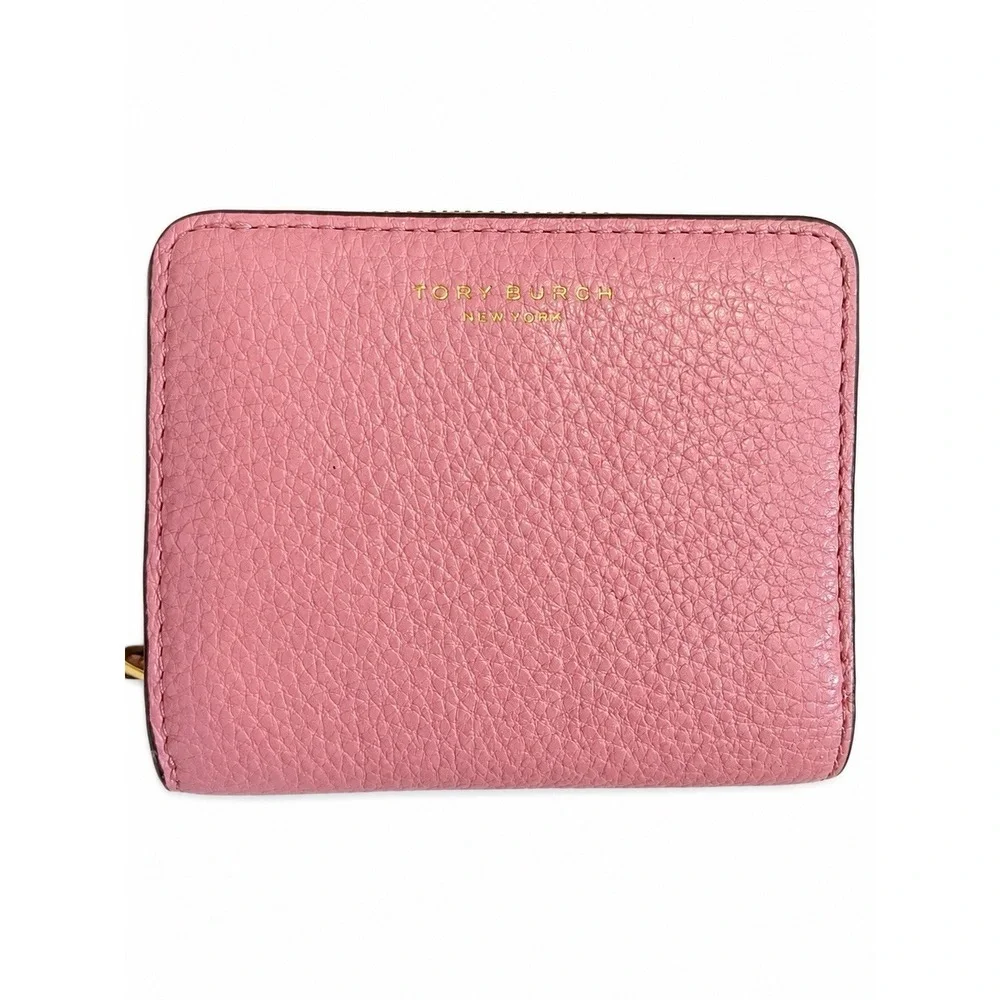 Tory Burch | Bags | Tory Burch Pink Yellow Colorblock Pebbled Leather ...